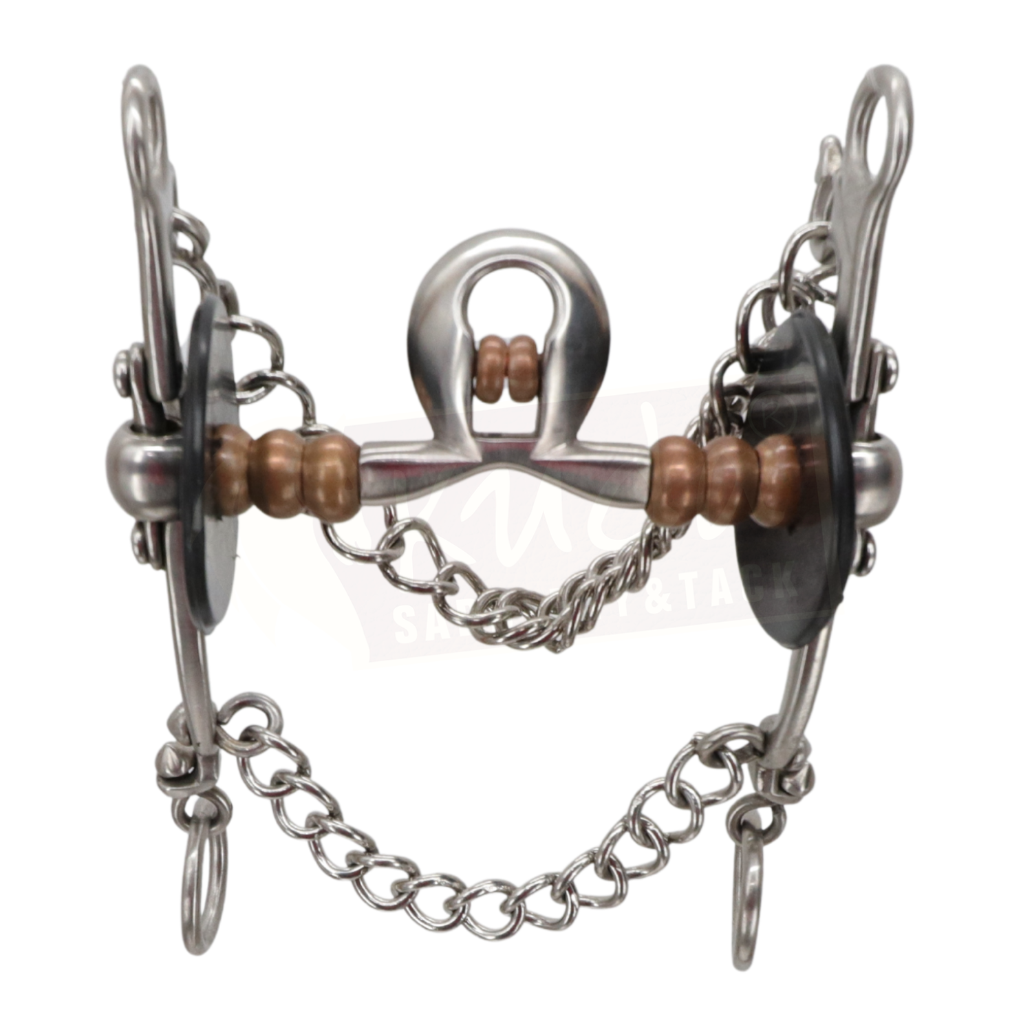 "C" Shank Bit with Interchangeable Mouthpiece, Spoon and Rollers ...